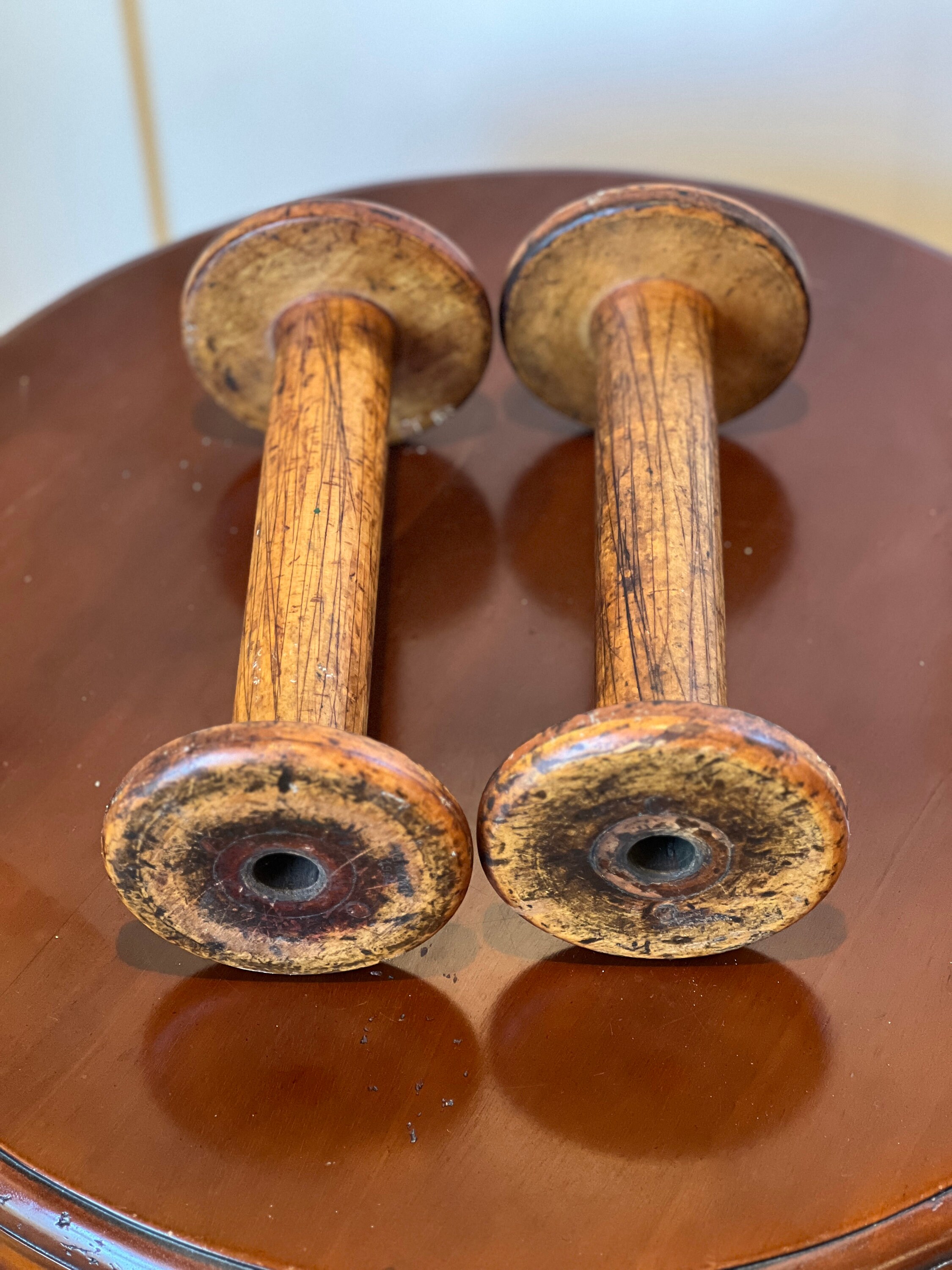 Vintage 1940s Wooden Industrial Spools Marked Vermont 1940 and - Etsy