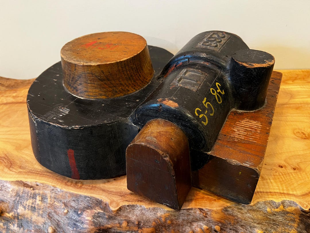 Vintage Wood Foundry Mold or Factory Mold - Industrial Decor - Stamped ...