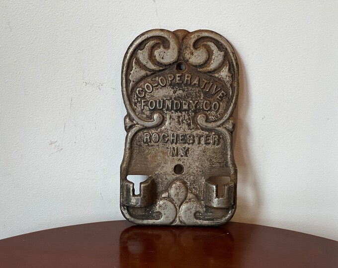 Antique Early 1900s Cast Iron Damper Control Panel by Co-operative ...
