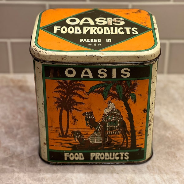 Vintage Tin Food Containers - Etsy