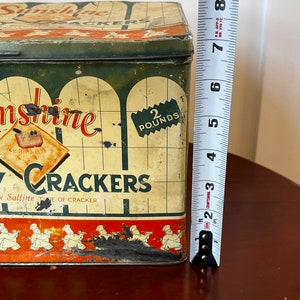 Vintage Sunshine Krispy Crackers 2 Pound Tin by Loose-wills Biscuit ...