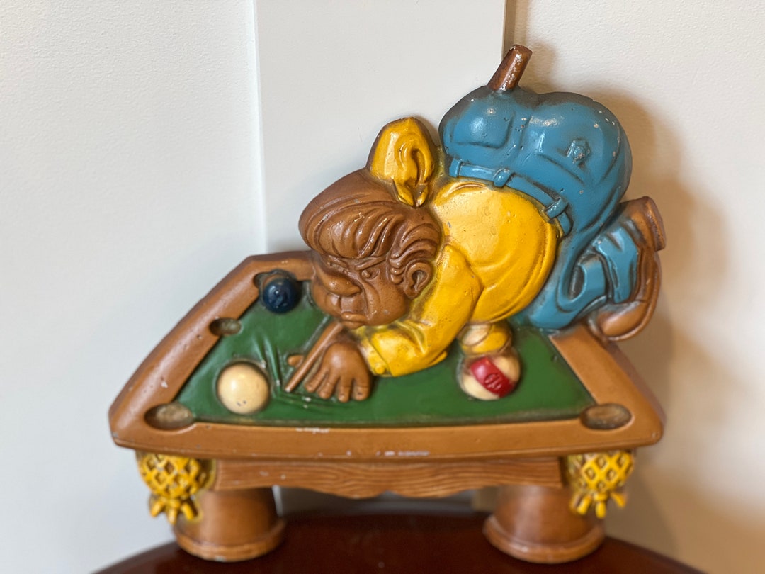 Vintage 1971 Sexton Painted Metal Pool Table Wall Art #797 - Etsy