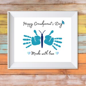 Grandparent's Day Handprint Art Handprint Craft, Preschool Activity ...