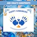 Hanukkah Handprint Craft, Handprint Art, Hanukkah Menorah, Preschool ...
