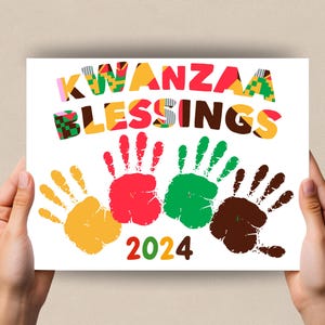 Kwanzaa Handprint Craft, Kwanzaa Handprint Art, Handprint Activity ...