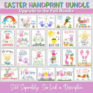Easter Handprint Art, Footprint Craft, Easter Keepsake, Toddler ...