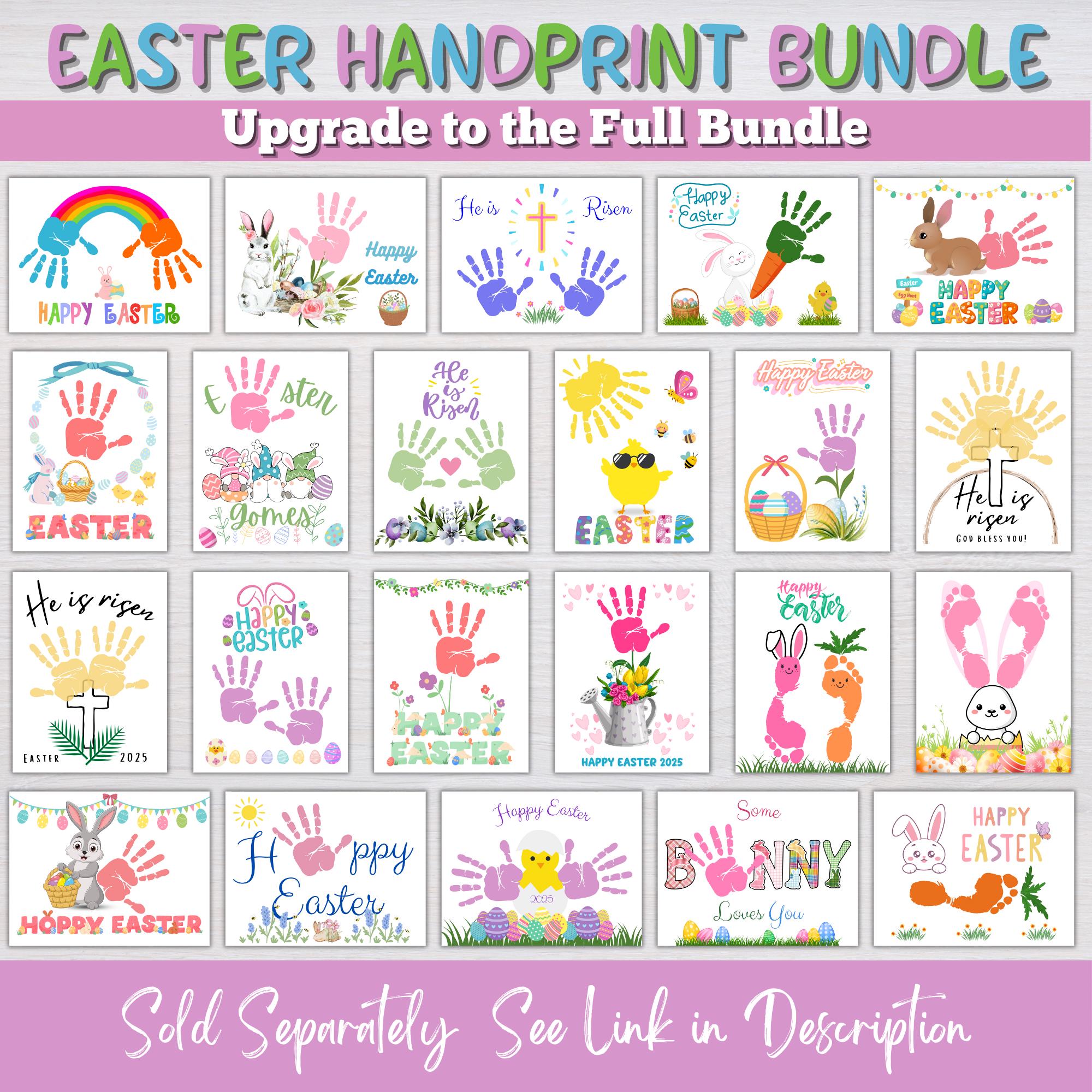 Easter Handprint Art, Footprint Craft, Easter Keepsake, Toddler ...