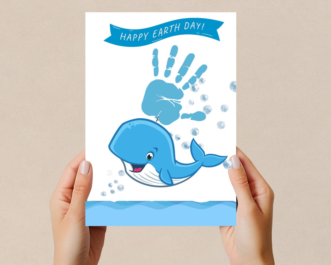 Earth Day Handprint Art, Handprint Earth Day Craft, Earth Day Keepsake ...