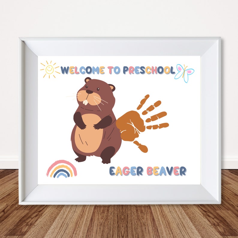 Preschool Handprint Art, Handprint Craft, Preschool Baby Toddler ...