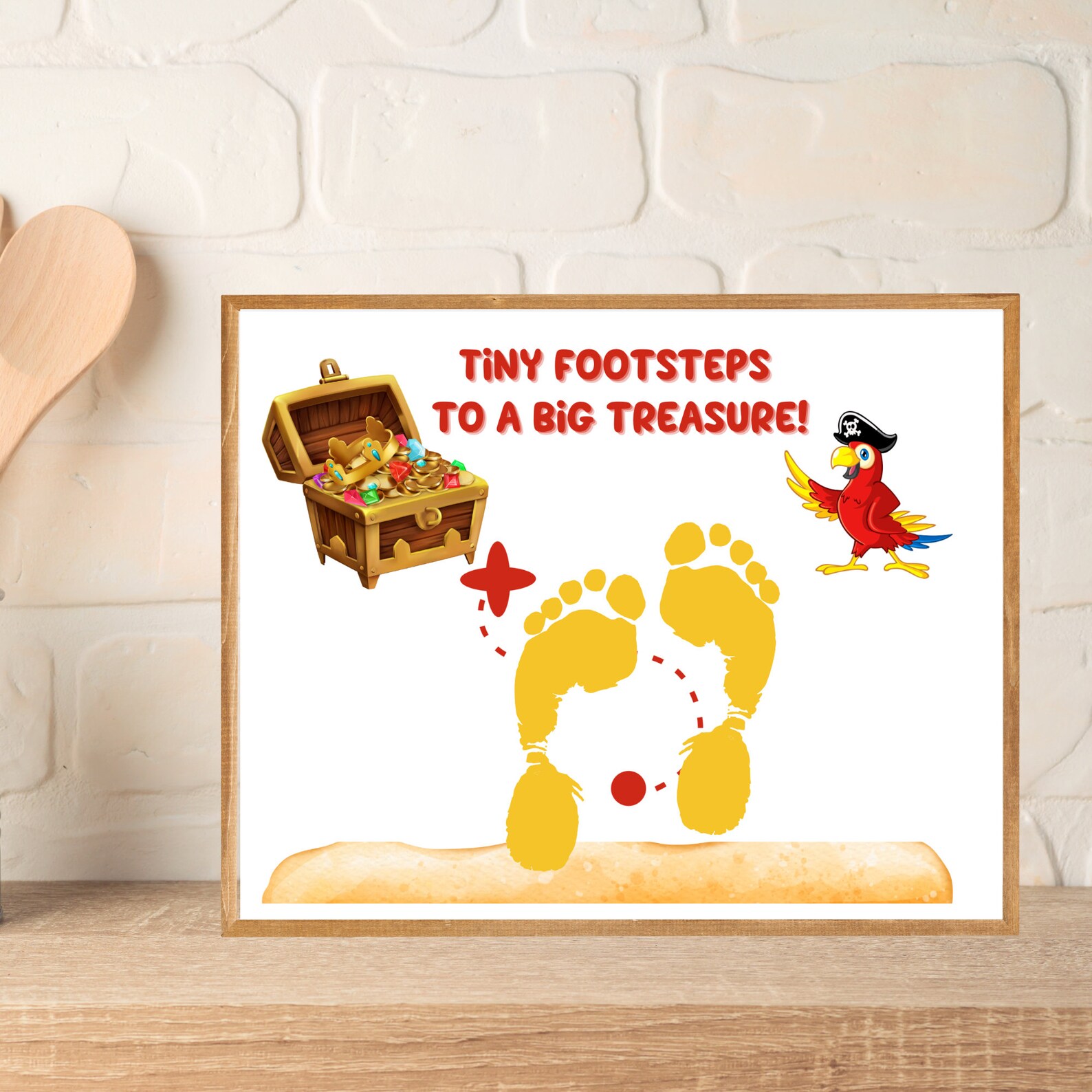 Pirate Handprint Art, Treasure Handprint Craft for Babies, Toddlers ...