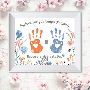 Grandparent Day Handprint Art Bundle, Handprint Craft, Preschool ...