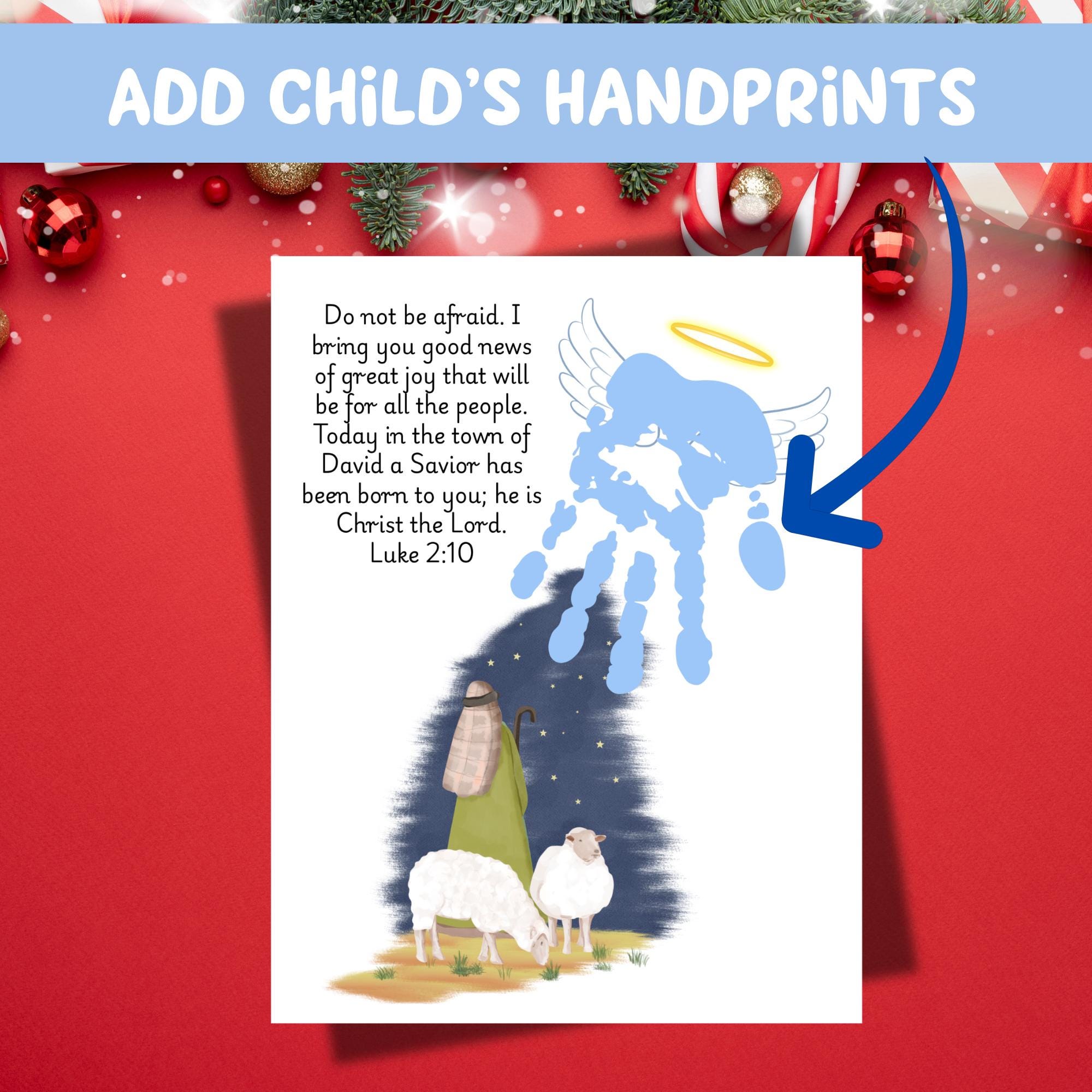 Nativity Handprint Art, Advent Sunday School Craft, Preschool Handprint ...