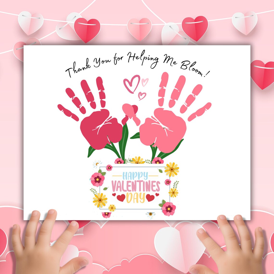 Valentines Day Handprint Art , Valentines Day Handprint Craft ...