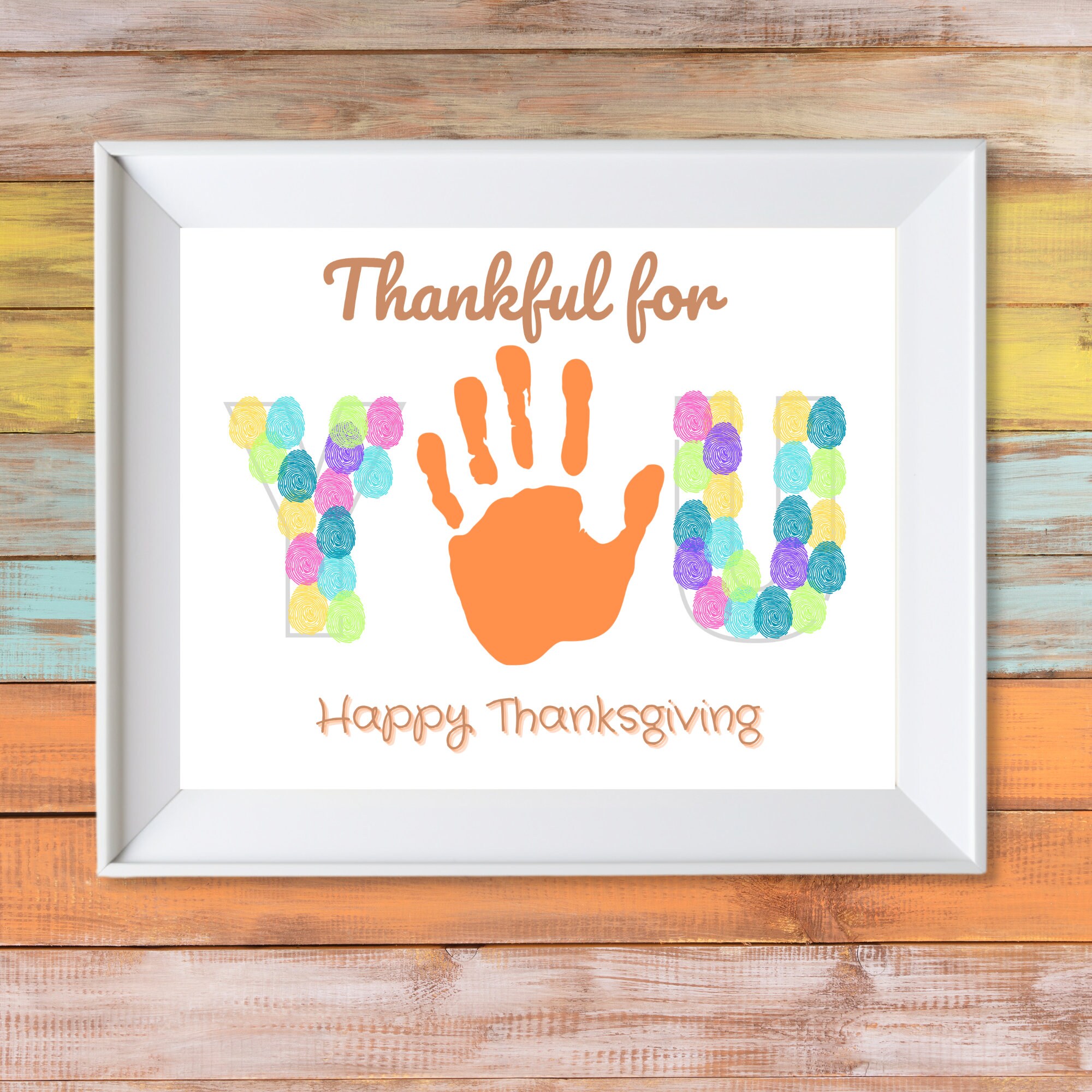 Thanksgiving Handprint and Fingerprint Art, Thanksgiving Craft ...