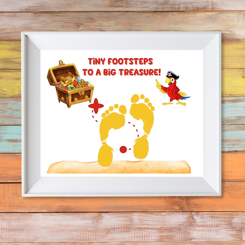 Pirate Handprint Art, Treasure Handprint Craft for Babies, Toddlers ...