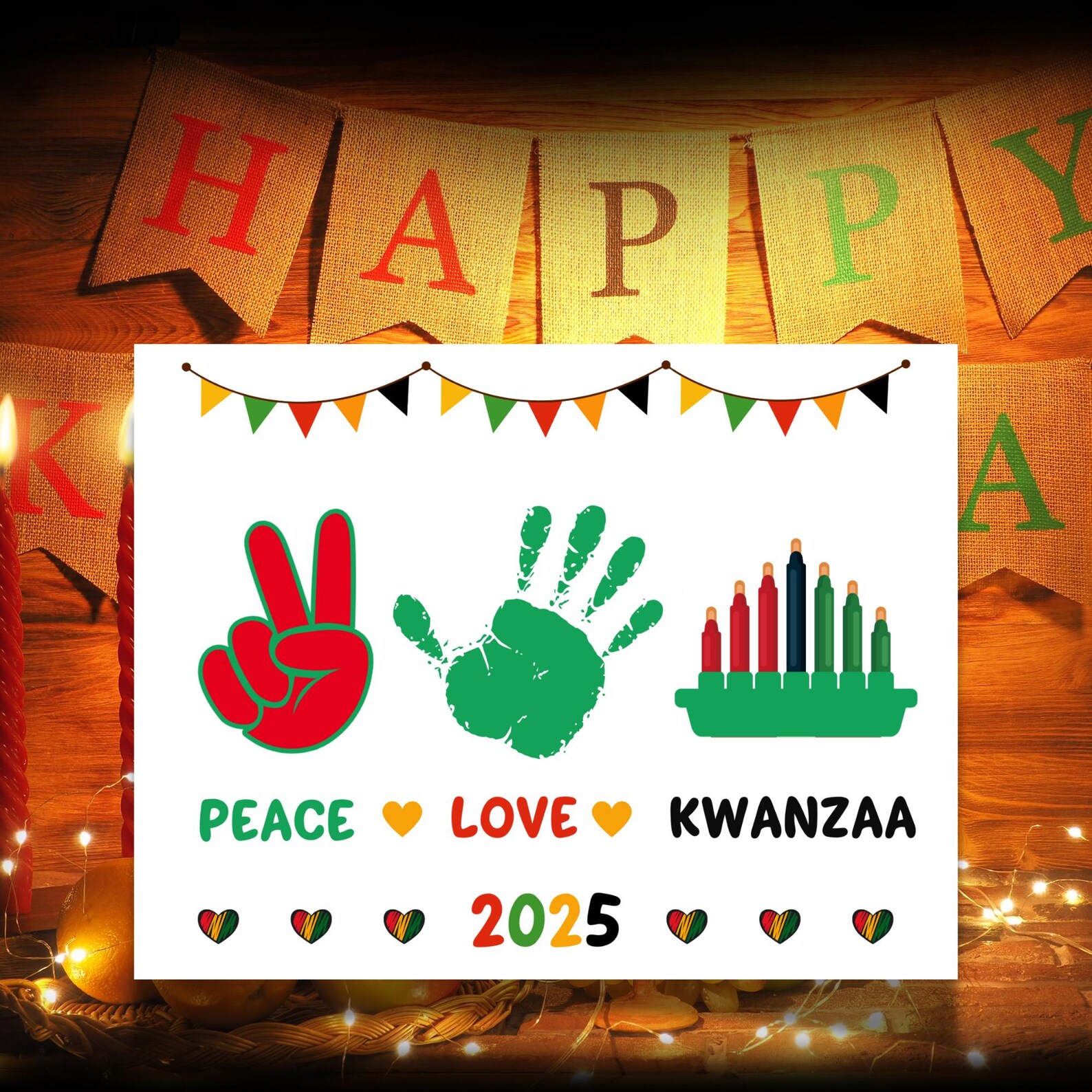 Kwanzaa Handprint Craft, Kwanzaa Handprint Art, Handprint Activity ...