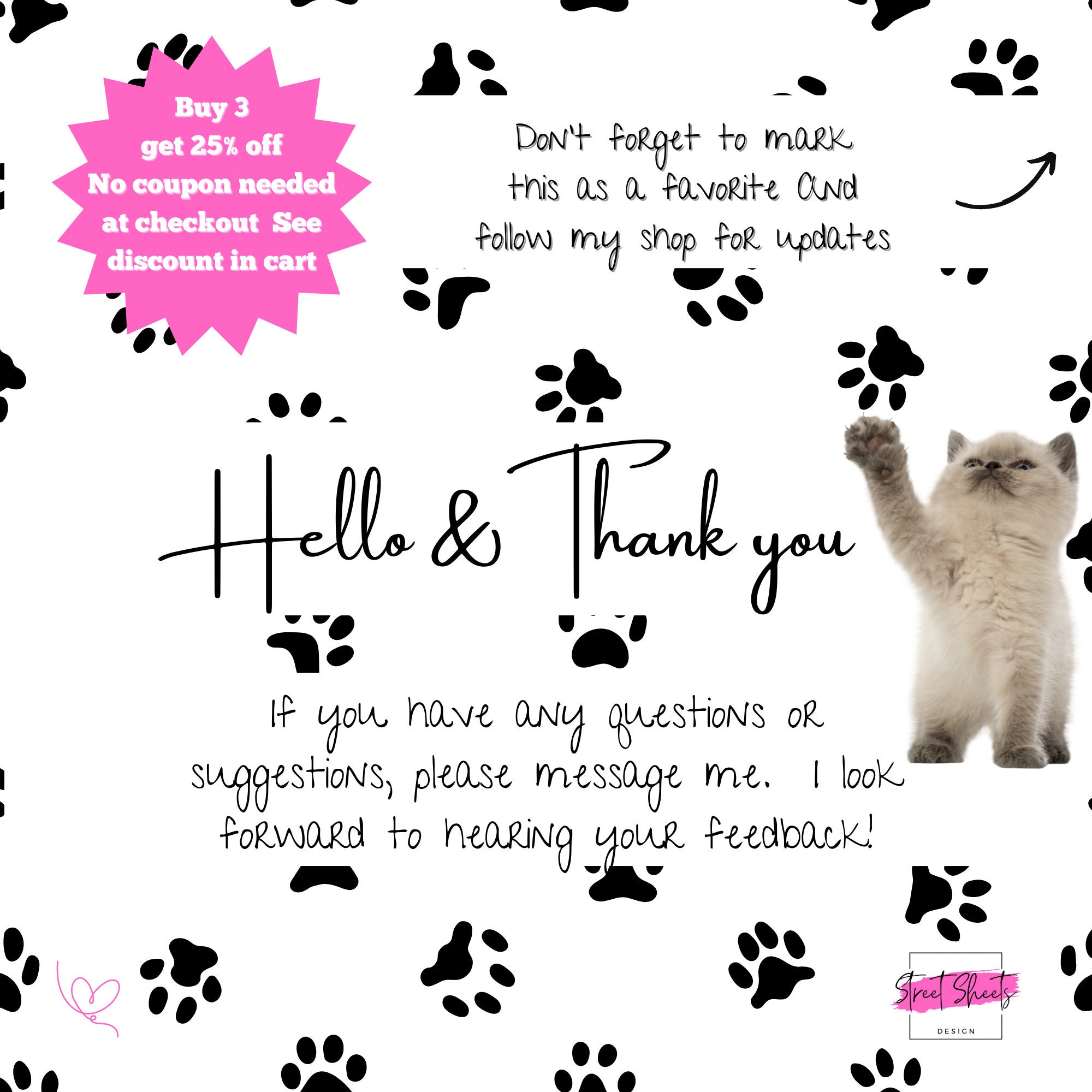 Cat Sitting Template Care Guide, Pet Sitting, Pet Instructions, Pet ...