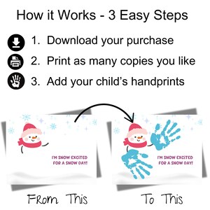 Snowman Handprint Craft, Winter Handprint Art, Winter Handprint ...