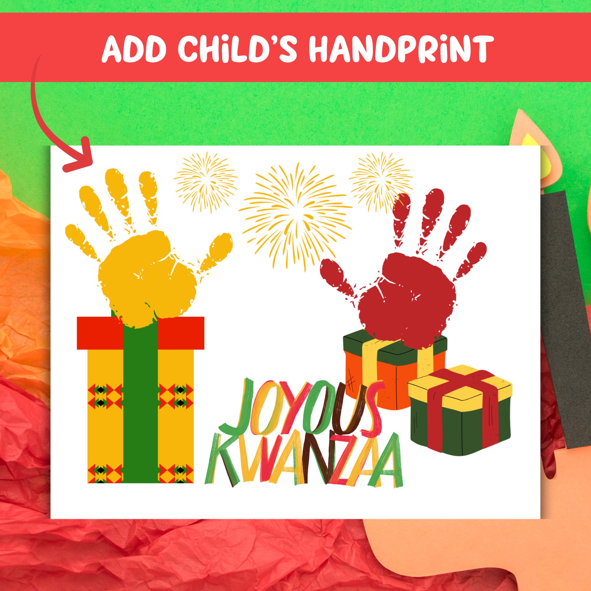 Kwanzaa Handprint Craft, Kwanzaa Handprint Art, Handprint Activity ...