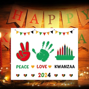 Kwanzaa Handprint Craft, Kwanzaa Handprint Art, Handprint Activity ...