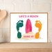 Summer Footprint Art. Life's A Beach Craft for Babies Toddlers ...