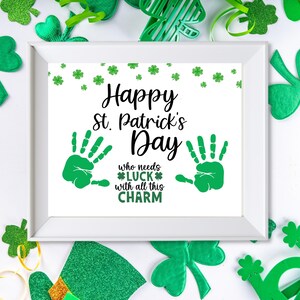 St Patrick's Day Handprint Craft, St Patrick's Day Handprint Art ...