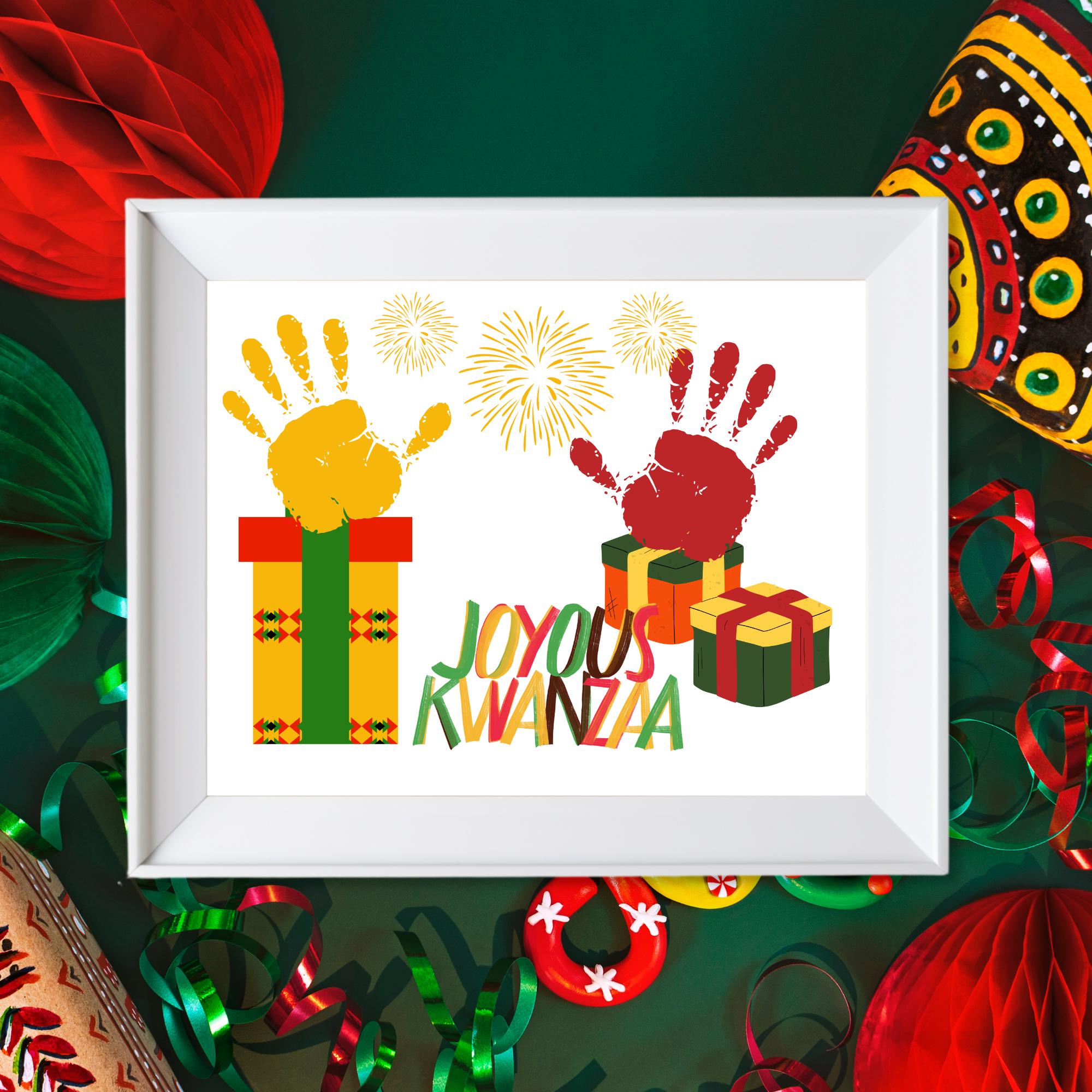 Kwanzaa Handprint Craft, Kwanzaa Handprint Art, Handprint Activity ...