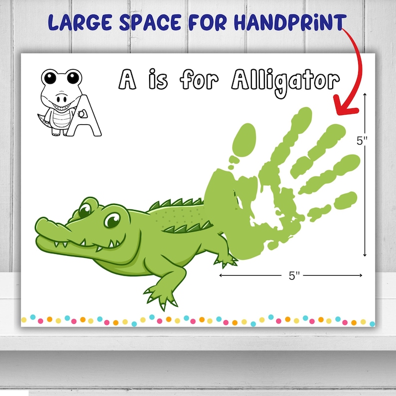 Handprint Alphabet Book Bundle, Handprint Craft, Printable Activity for ...