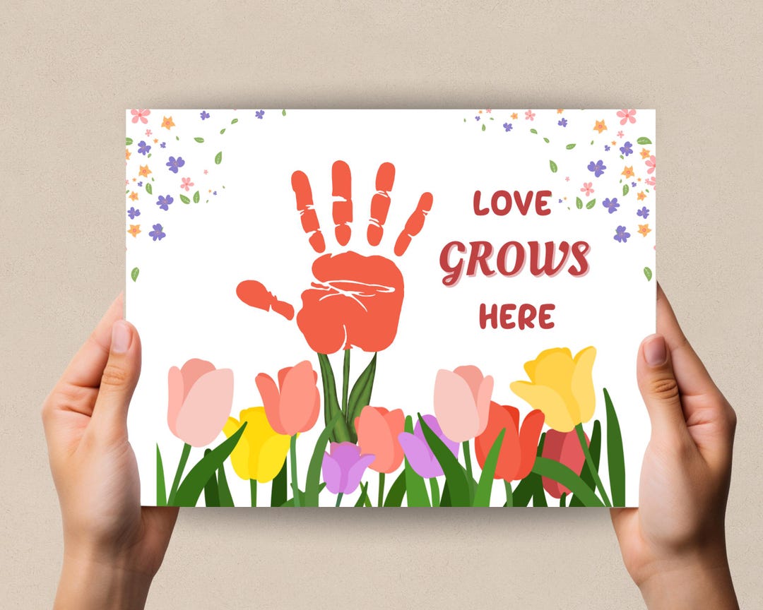 Spring Handprint Craft, Spring Handprint Art, Handprint Activity ...