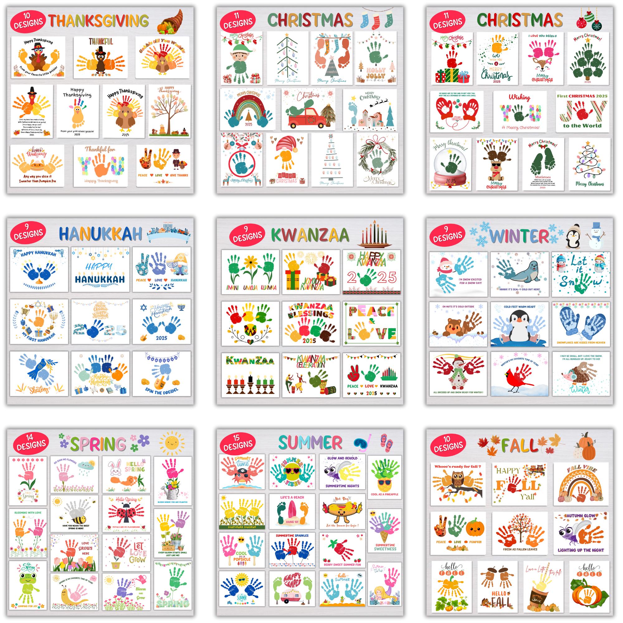 Mega Handprint Craft Bundle, Handprint Art, Handprint Activity for ...
