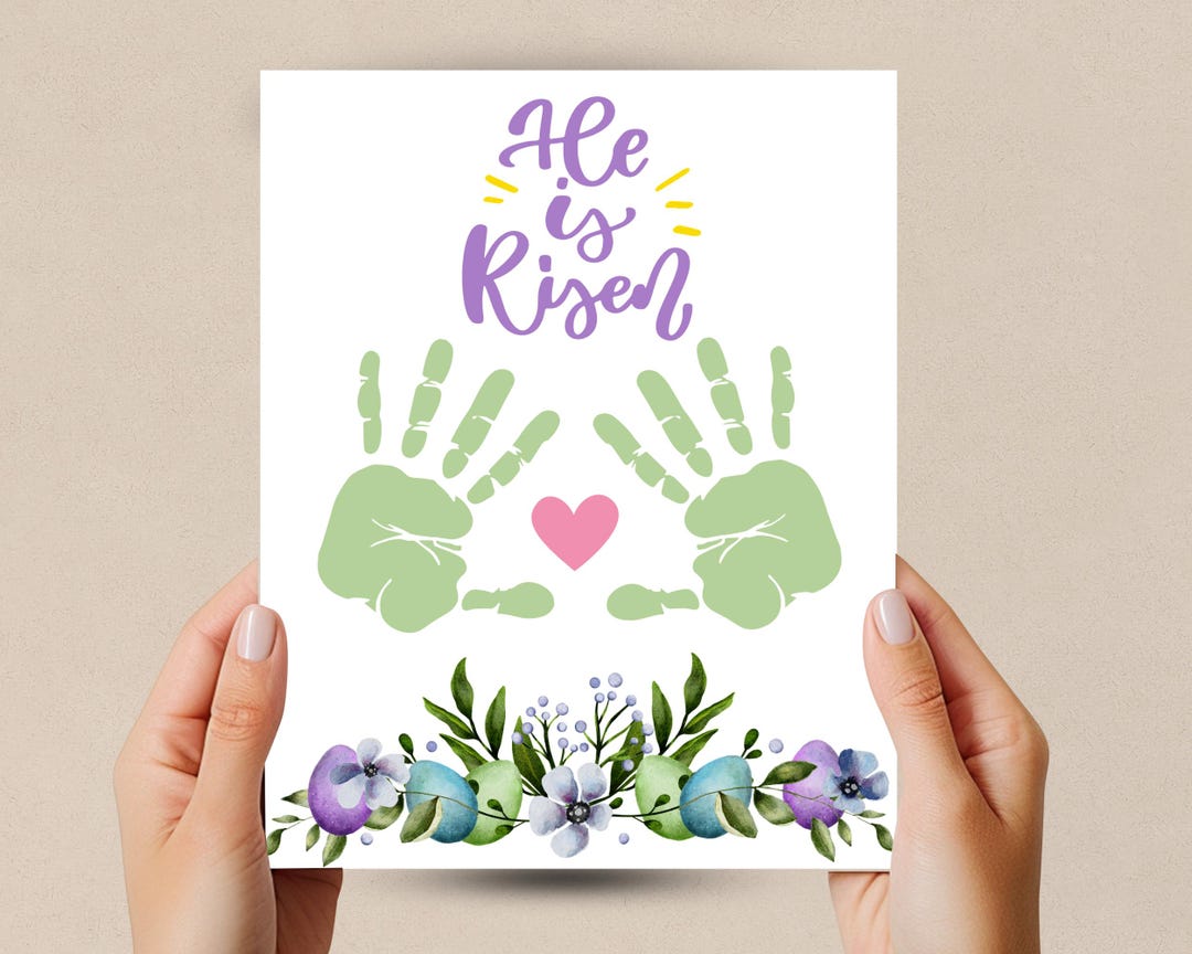 Easter Handprint Craft, Easter Handprint Art, Toddler Handprint ...