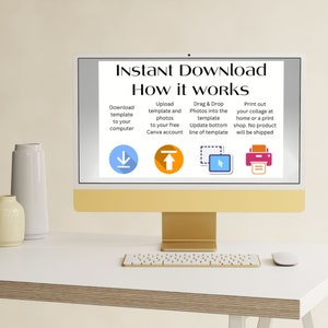 Photo Collage, Christmas Tree Shape Photo College Template, Printable ...