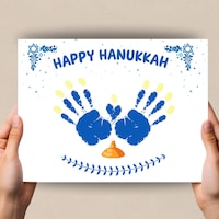Hanukkah Menorah Crown Craft for Kids | Printable Hanukkah Headband ...