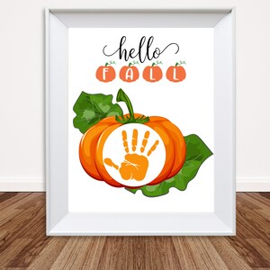 Fall Handprint Art, Autumn Handprint Craft, Toddler Handprint ...