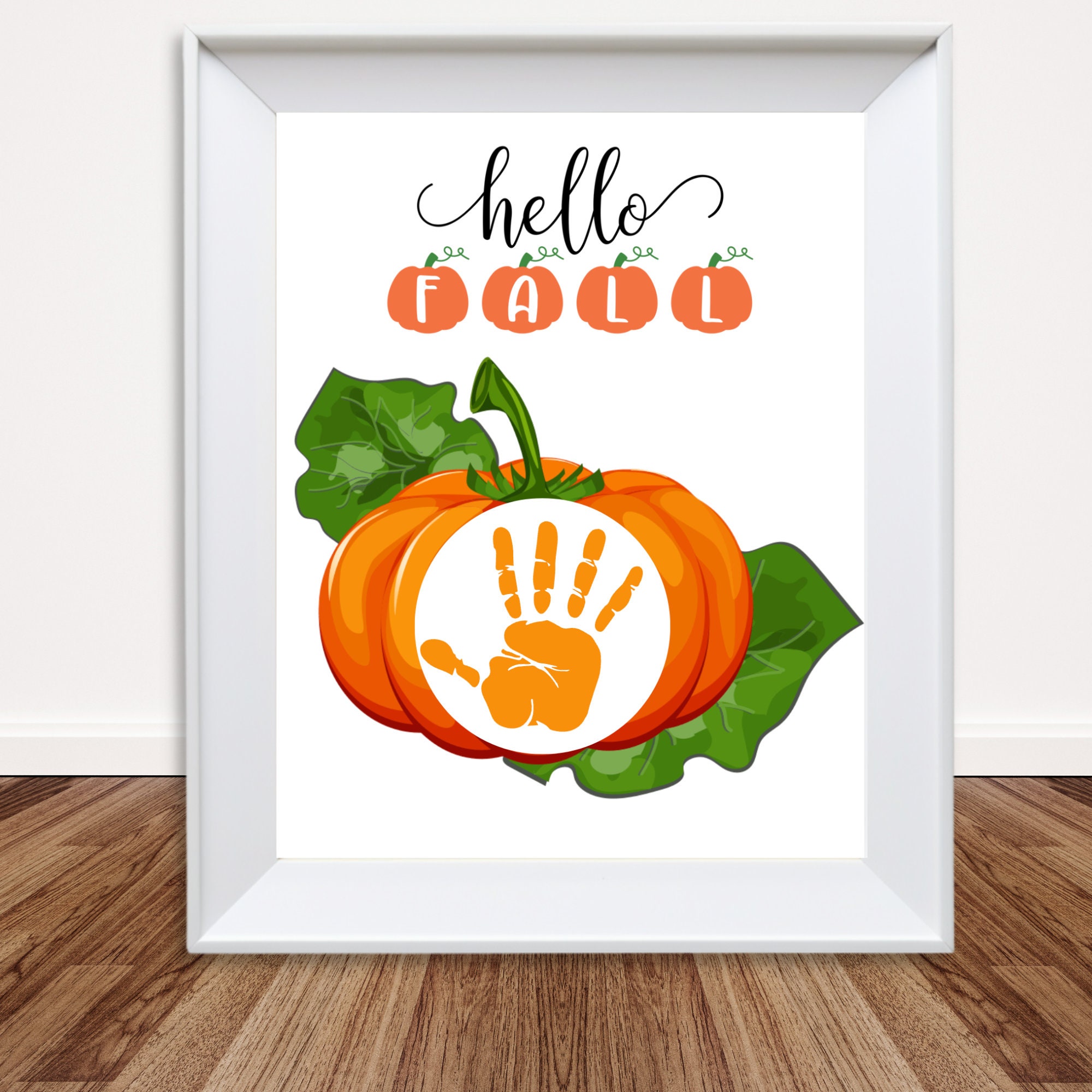 Fall Handprint Art, Autumn Handprint Craft, Toddler Handprint ...