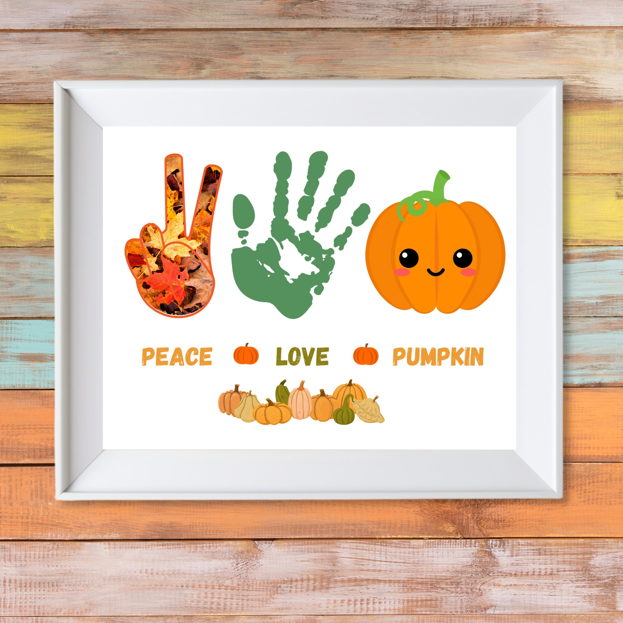 Fall Handprint Art, Pumpkin Handprint Craft, Preschool Activity for ...