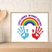 LGBTQ Handprint Art, Handprint Craft Love Comes in Many Colors LGBT ...