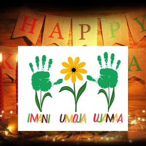 Kwanzaa Handprint Craft, Kwanzaa Handprint Art, Handprint Activity ...