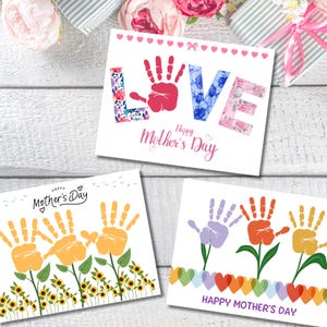 Mother's Day Handprint Bundle, Handprint Craft, Printable Activity for ...