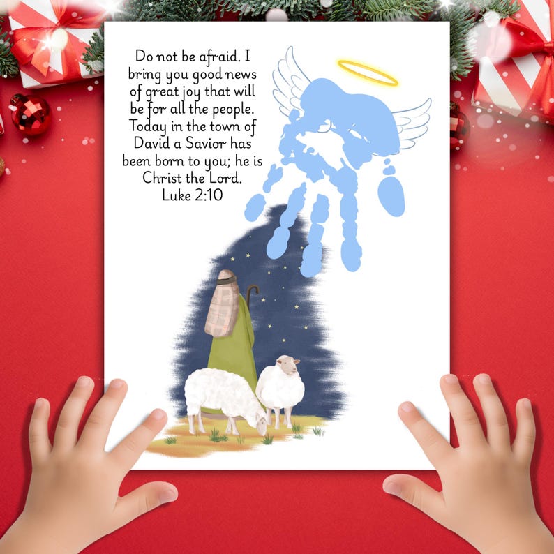 Nativity Handprint Art, Advent Sunday School Craft, Preschool Handprint ...