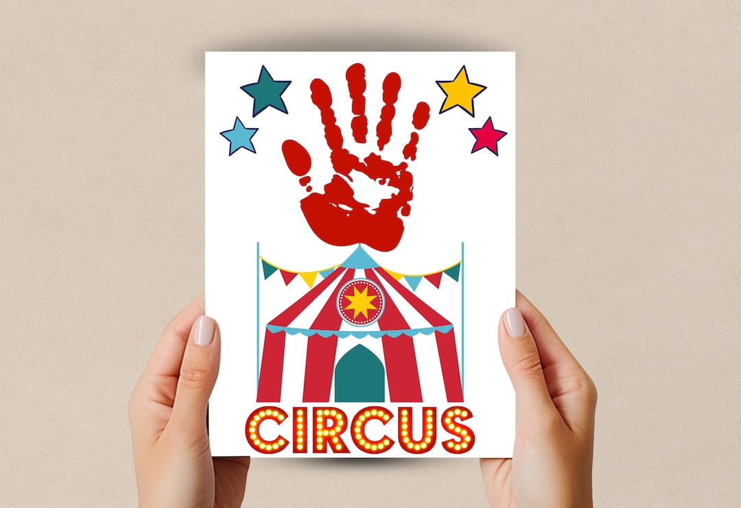 Circus Handprint Art, Handprint Craft for Preschooler, Babies and ...