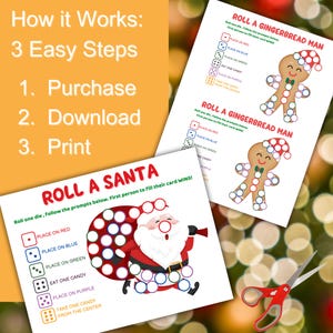 Roll a Tree Game, Printable Holiday Game Bundle, Christmas Party, Candy ...