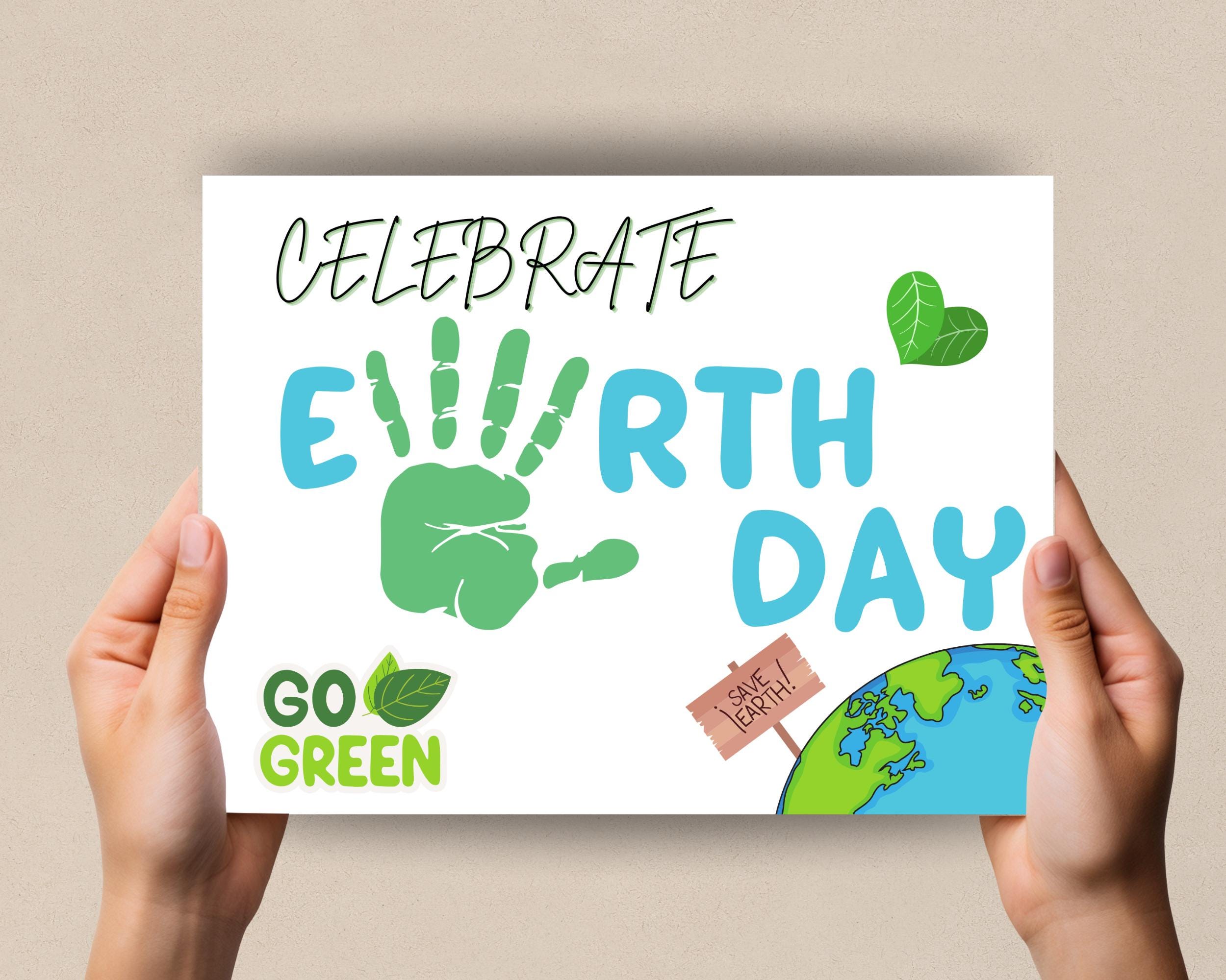 Earth Day Handprint Craft, Handprint Art for Earth Day, Celebrate Earth ...