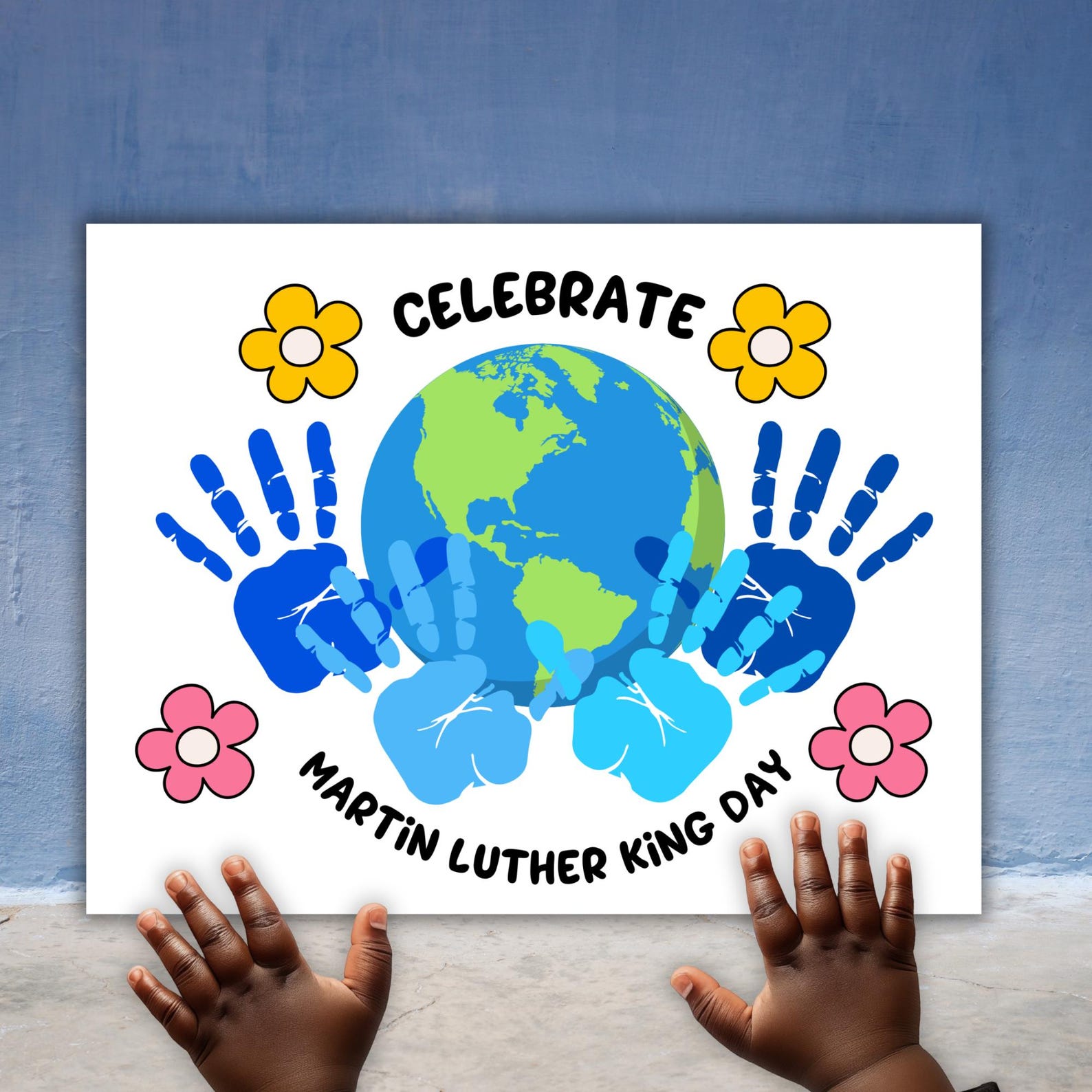Martin Luther King Handprint Craft, Handprint Art, Printable Activity ...