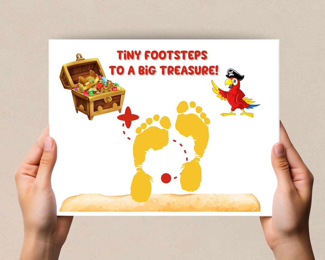 Pirate Handprint Art, Treasure Handprint Craft for Babies, Toddlers ...
