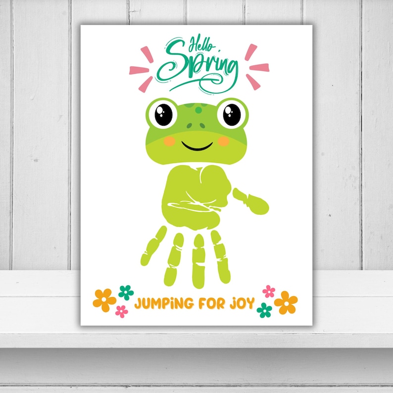 Spring Handprint Craft, Spring Handprint Art, Toddler Handprint ...