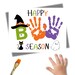 Halloween Handprint Art, Handprint Craft, Preschool Activity, Happy Boo ...