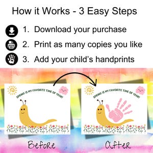 Spring Handprint Craft, Spring Handprint Art, Handprint Activity, Baby ...