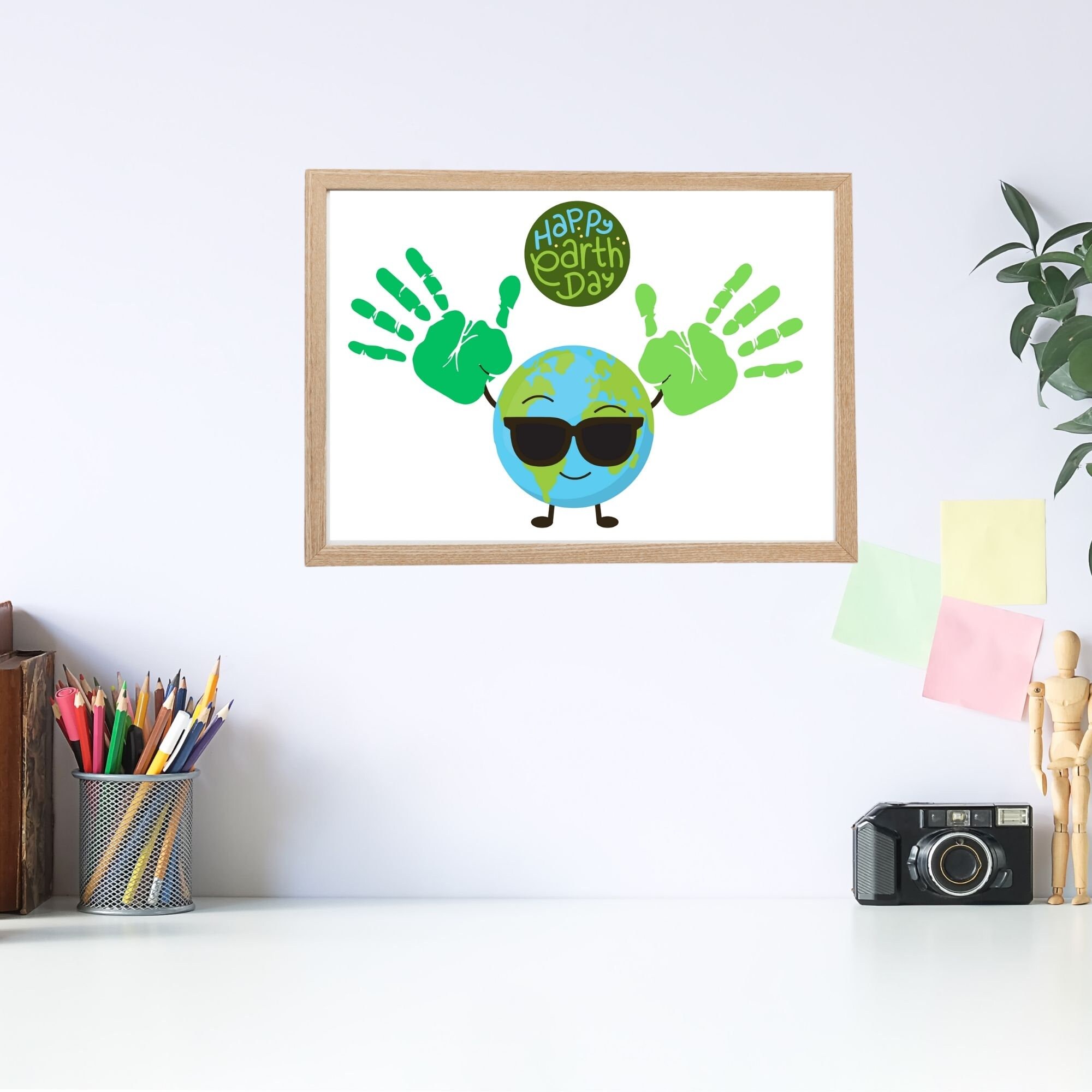 Earth Day Handprint Art, Handprint Earth Day Craft, 6 Designs for Earth ...