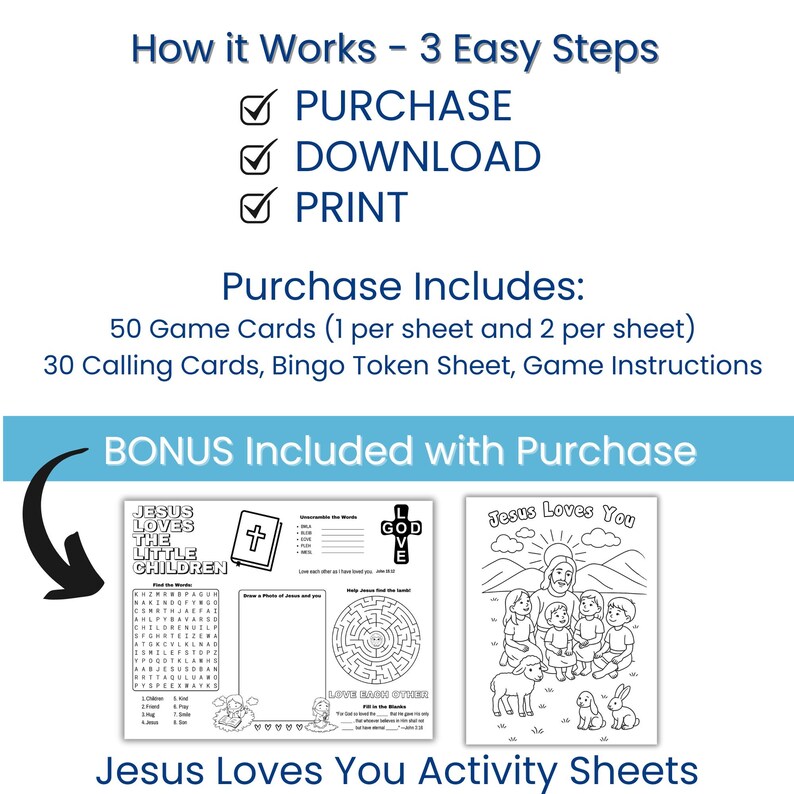 Bible Stories Bingo Game, 50 Printable Bingo Cards, Bible BINGO Game ...